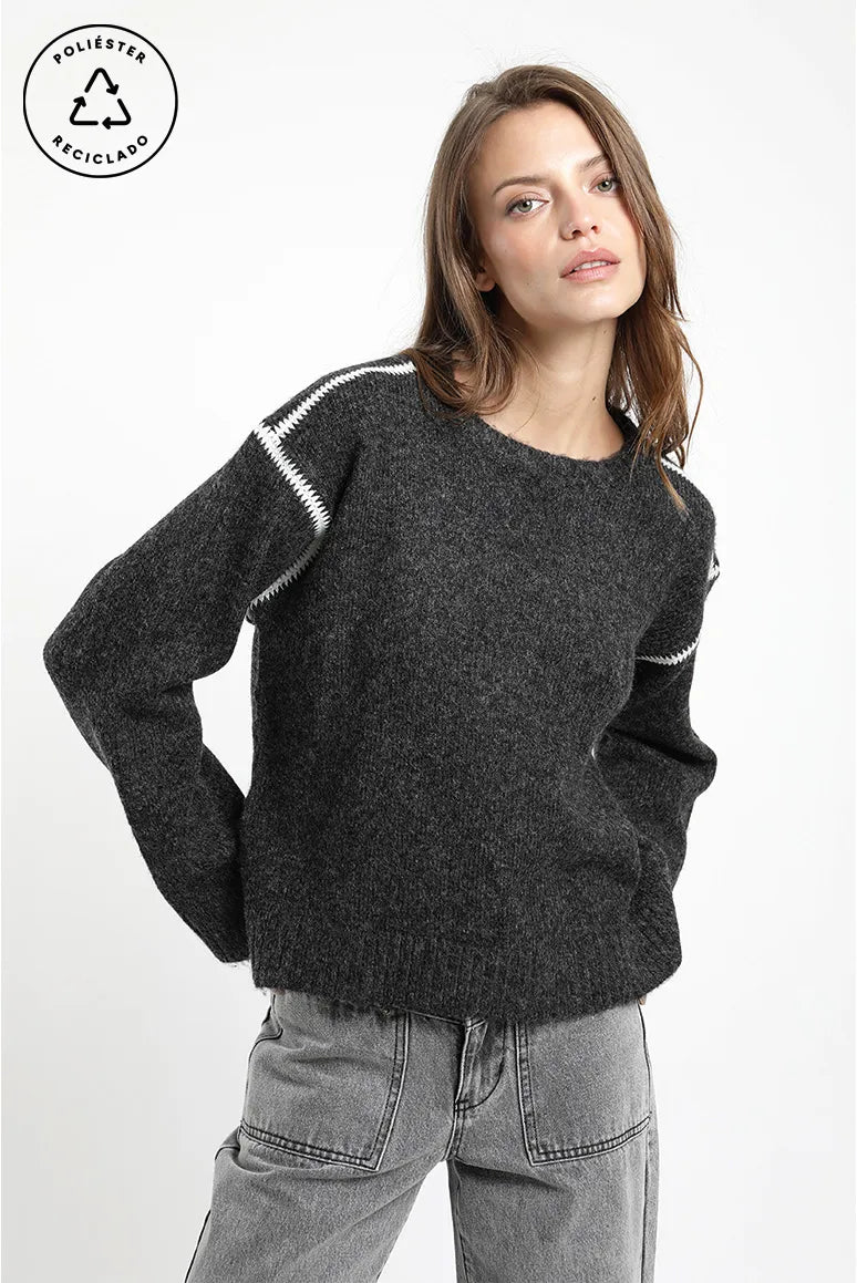 Chaleco mujer Barn grafito - Poliéster reciclado – Froens