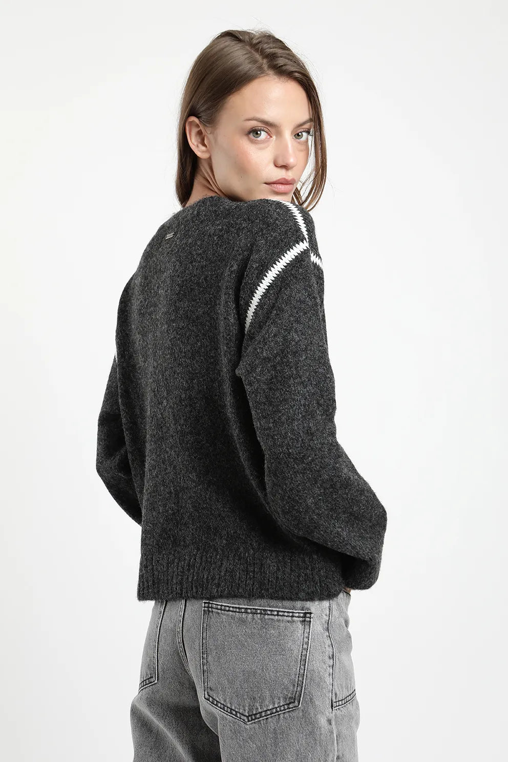 Chaleco mujer Barn grafito - Poliéster reciclado – Froens