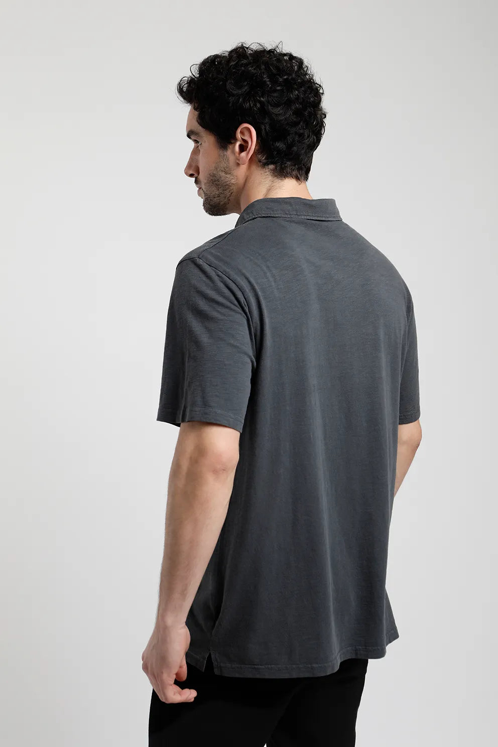 Polera manga corta hombre Dt grafito - Algodón orgánico – Frøens